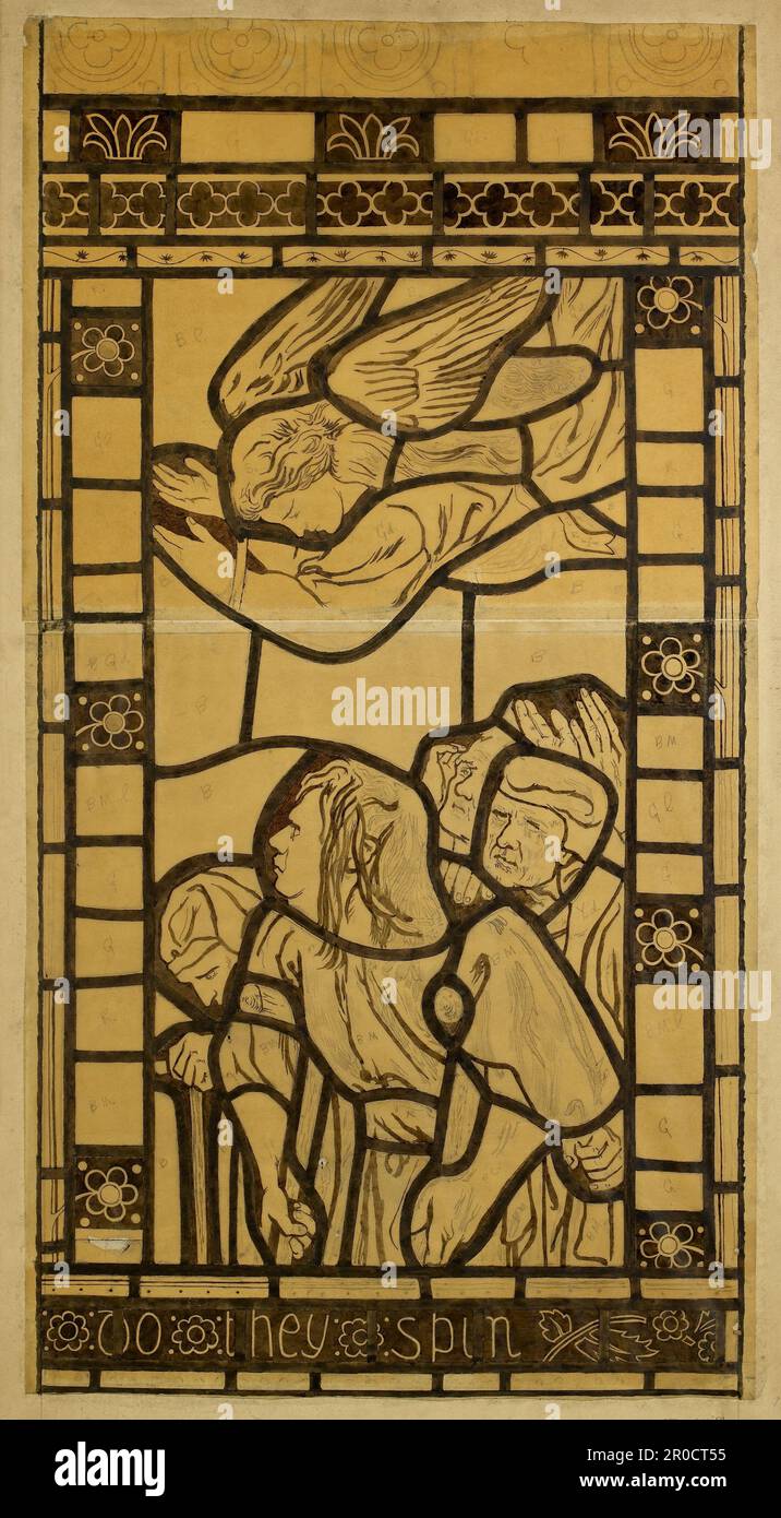 Sermon on The Mount III, 1861. Cartoon for Stained Glass, after a ...