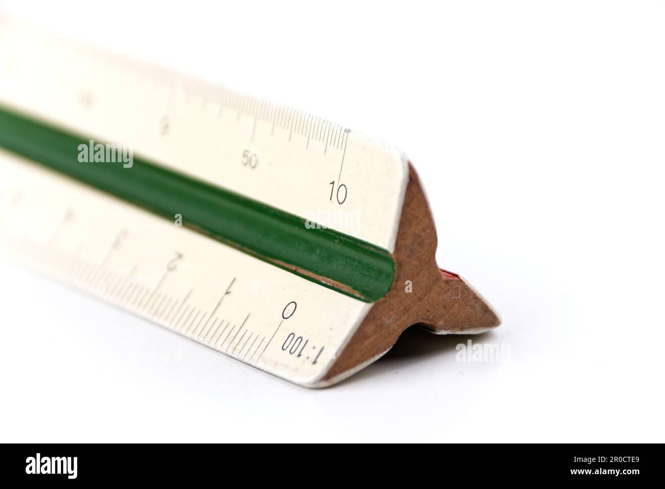 Vintage slide rule calculating and measuring instrument. Mechanical ...