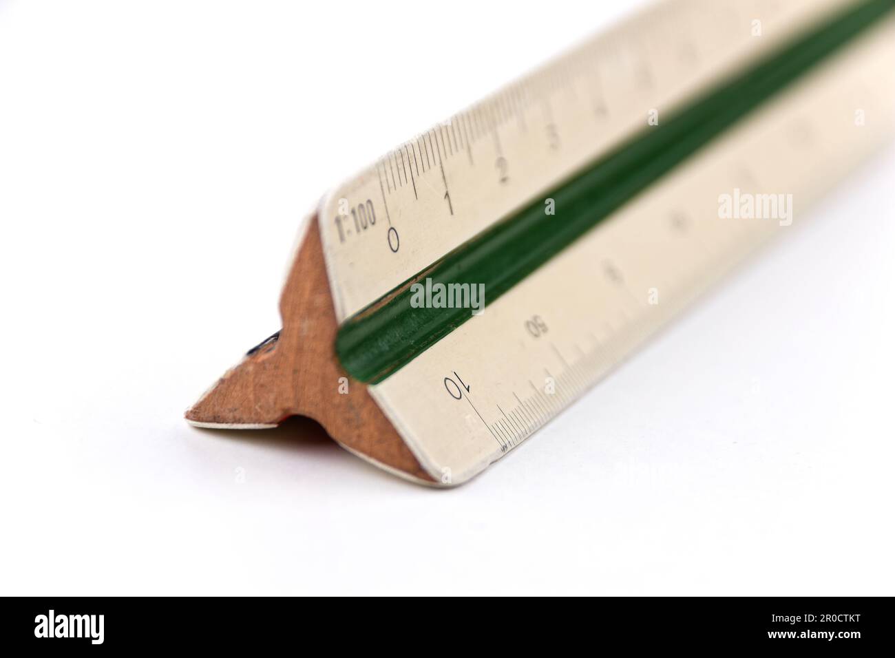 Vintage slide rule calculating and measuring instrument. Mechanical ...