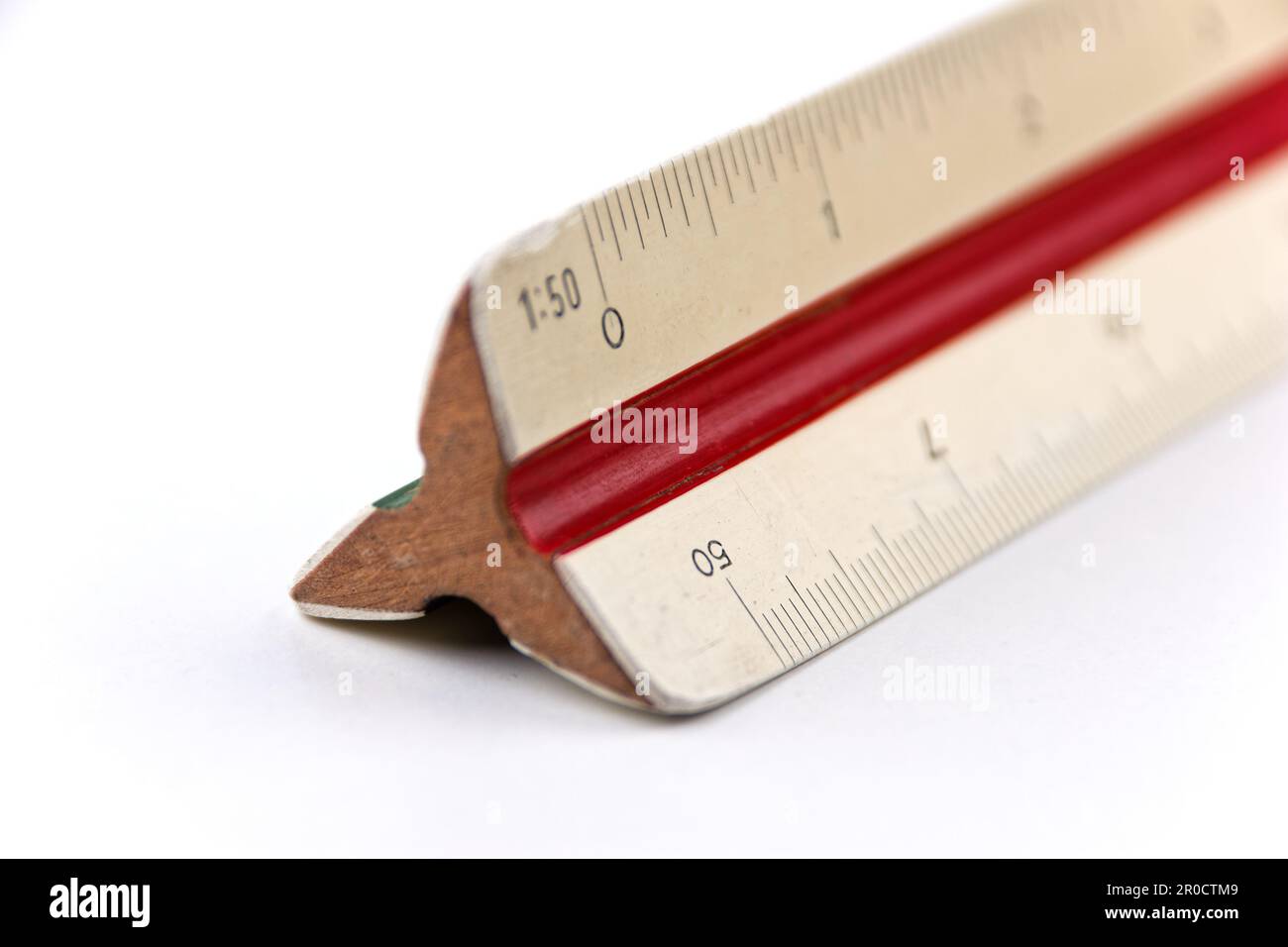 Vintage slide rule calculating and measuring instrument. Mechanical ...