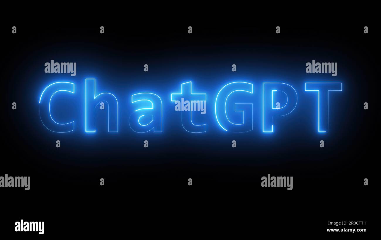 ChatGPT text. Computer generated 3d render Stock Photo - Alamy