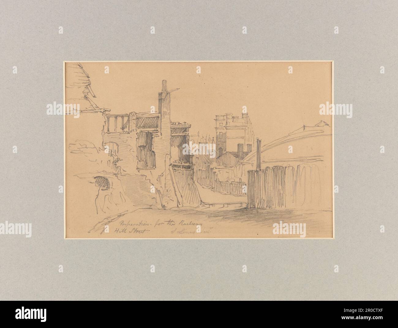 Topographical view of Birmingham.Pencil Drawing.. Preparation for the ...