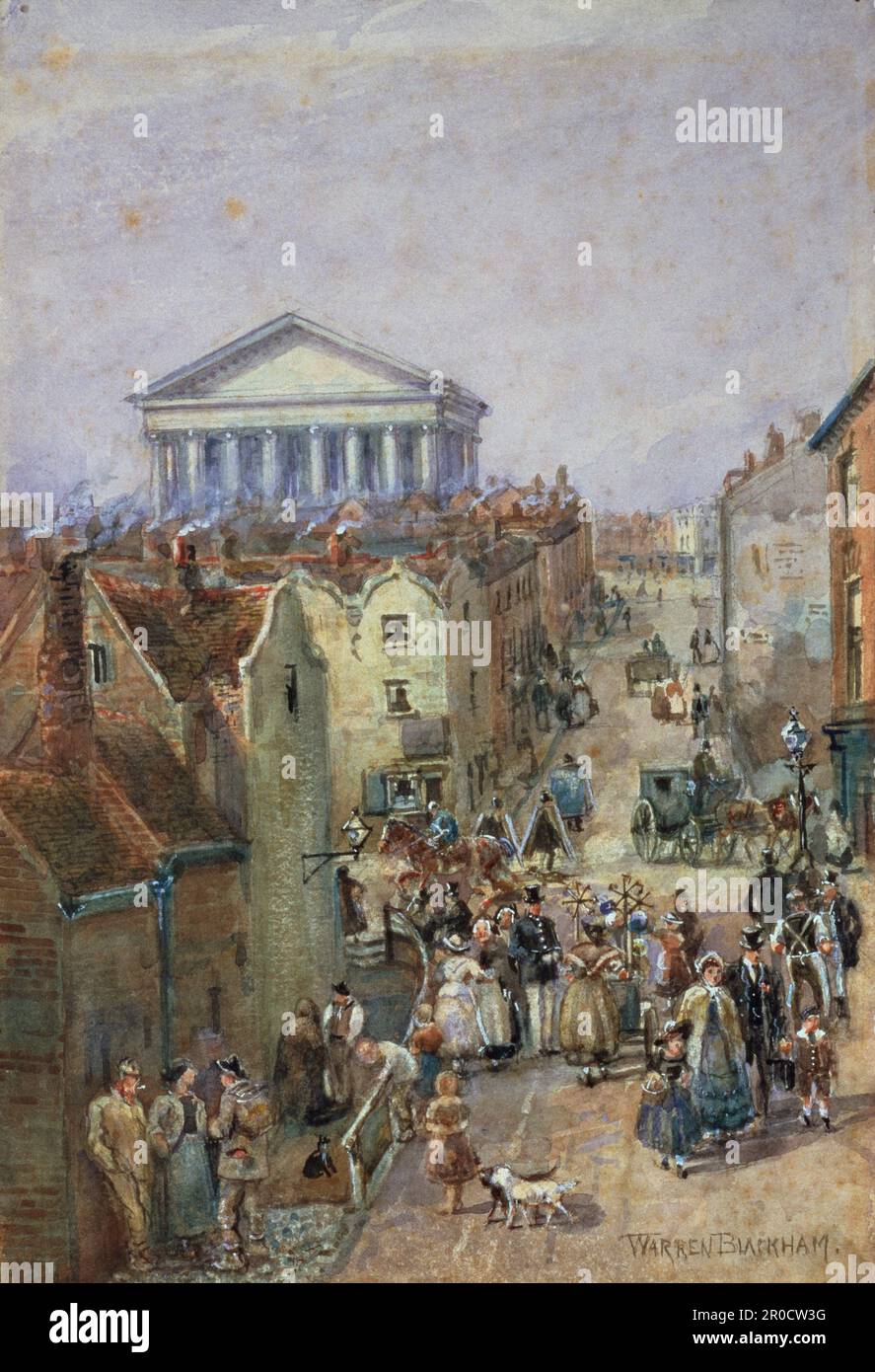 Hill Street Looking up Towards the Town Hall, [undated]. George Warren ...