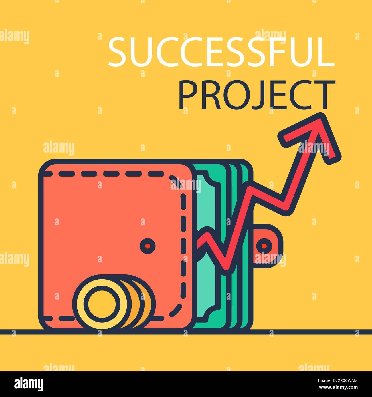 Successful investing concept. Bank holding. Financial budget banner ...