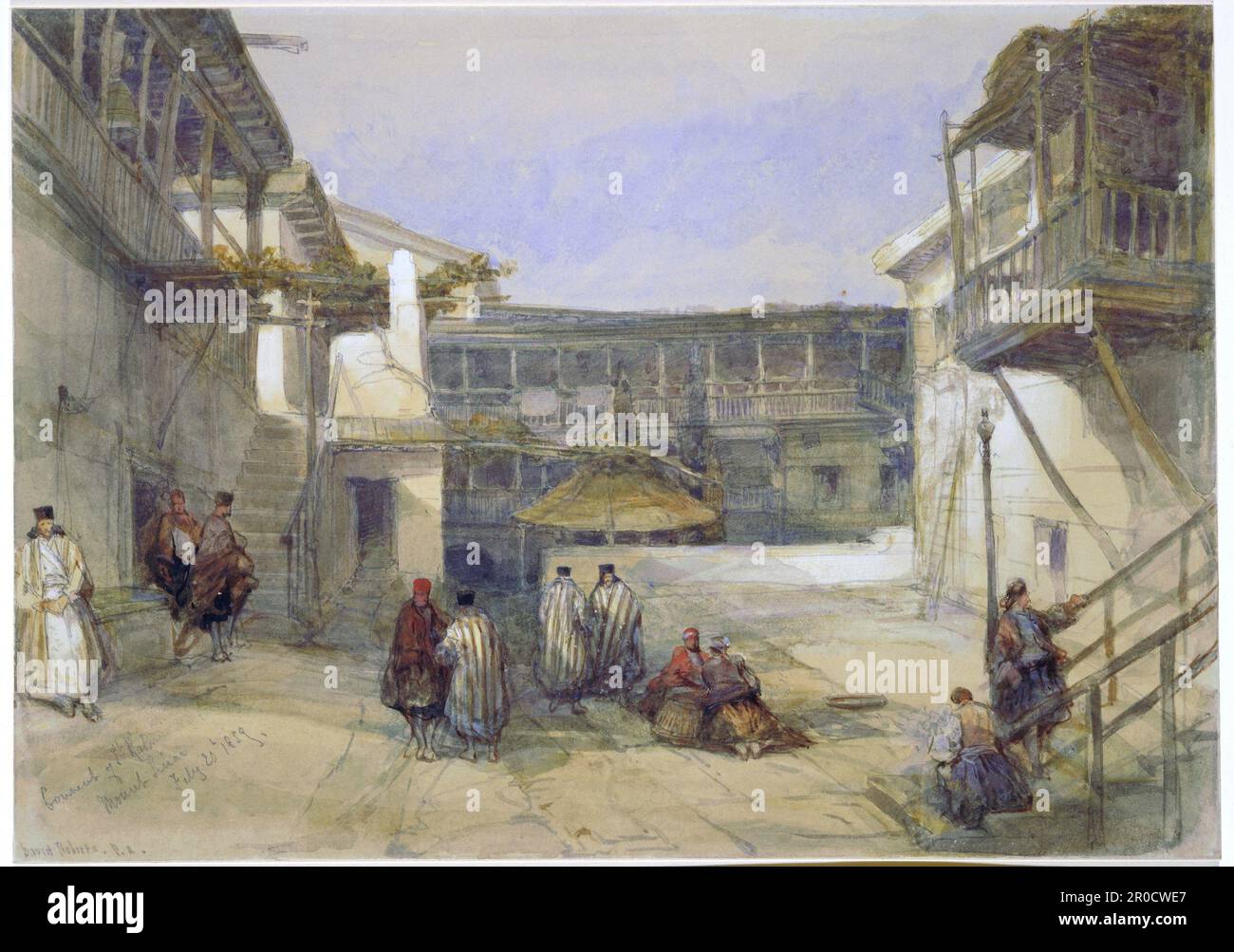 St Catherine's Convent, Mount Sinai, Holy Land, 1839. Artist: David ...