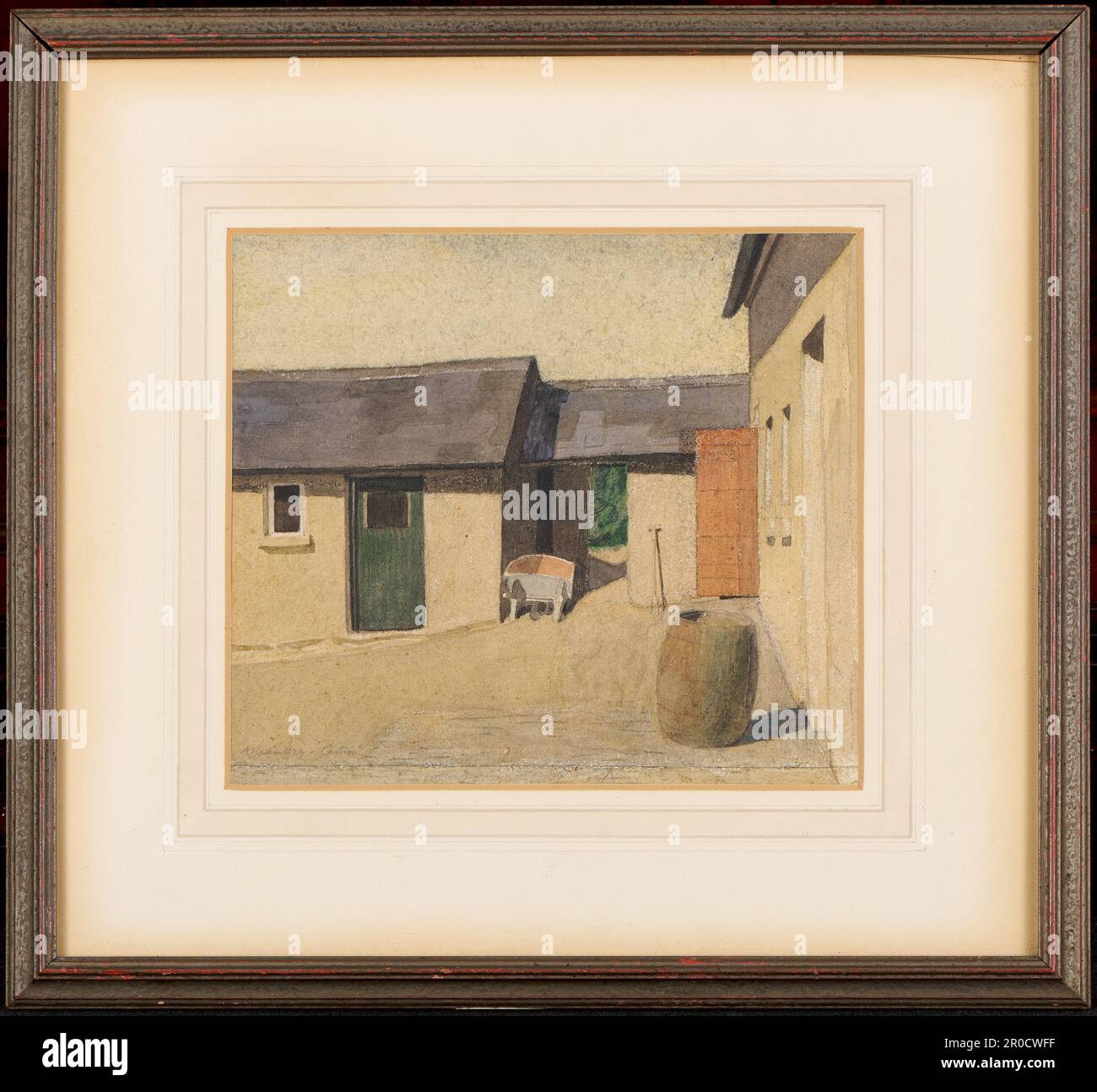 2010.0154.9. The Courtyard, Cartron, Connemara, 1923. Arthur Joseph ...