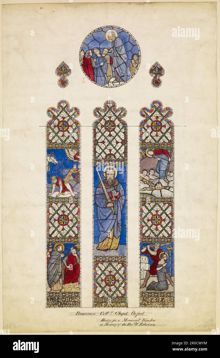 Scenes From the Life of St Paul, 1862. Artist: Philip Speakman Webb (d ...