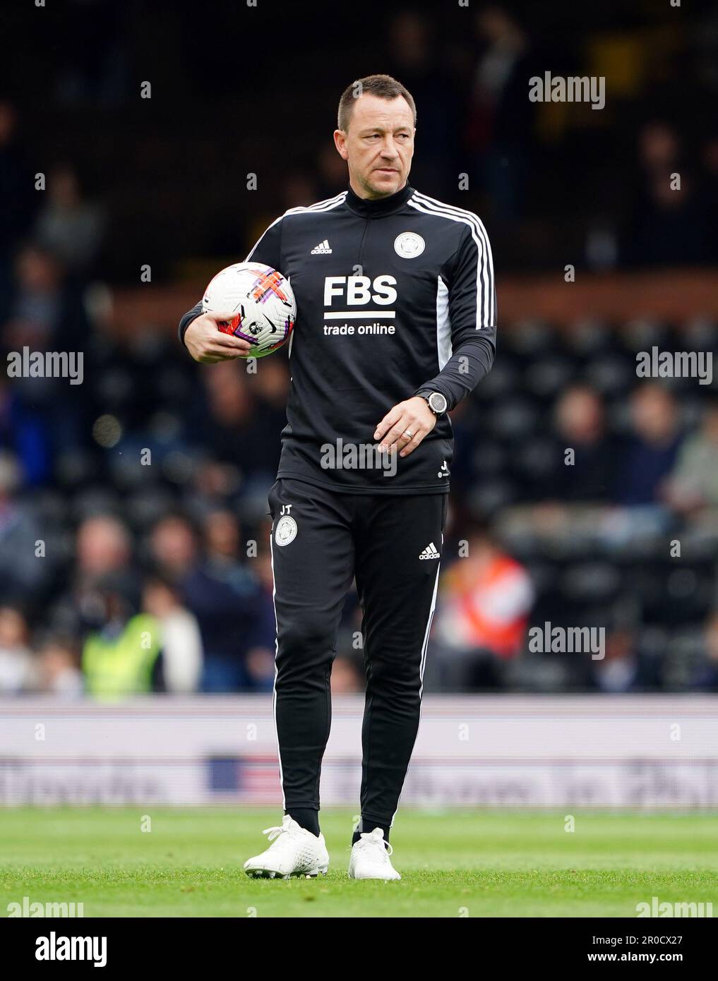 Leicester City coach John Terry during warm up ahead of the Premier ...