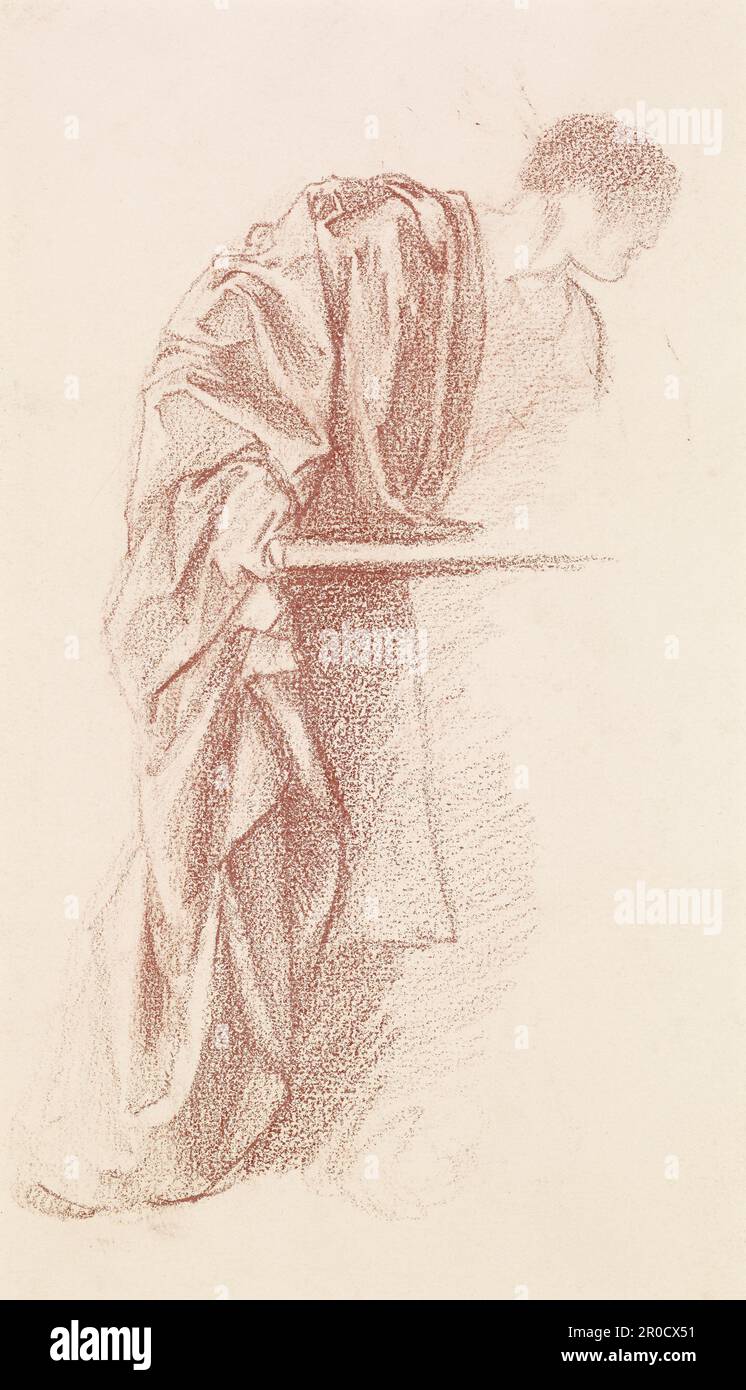 St Theophilus and the Angel - Drapery Study of a Mourner, 1863-67 ...
