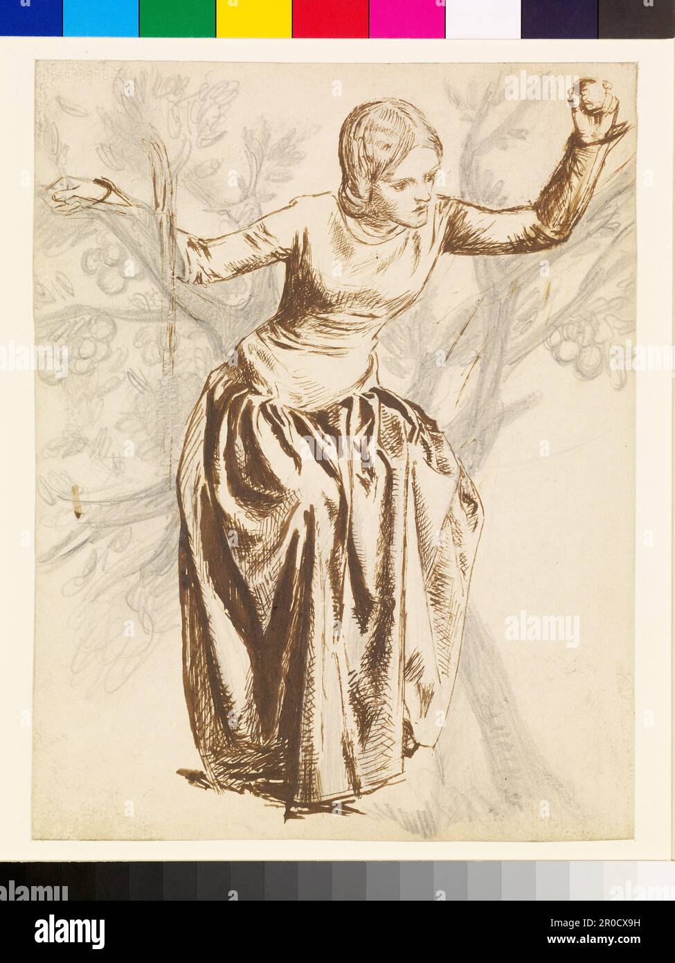 Front (recto) of 1904P271. Launcelot at the Shrine of the Holy Grail ...