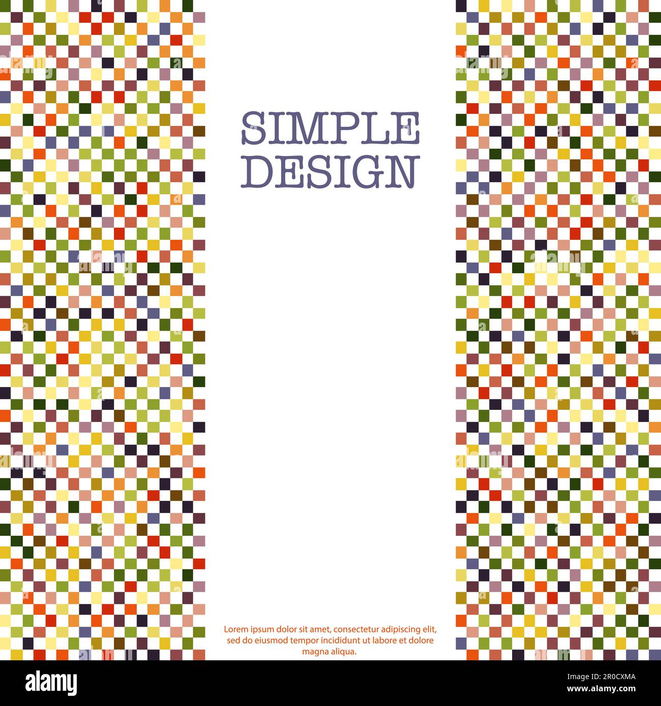 Color composition of geometric shapes. Template for creative ideas for ...