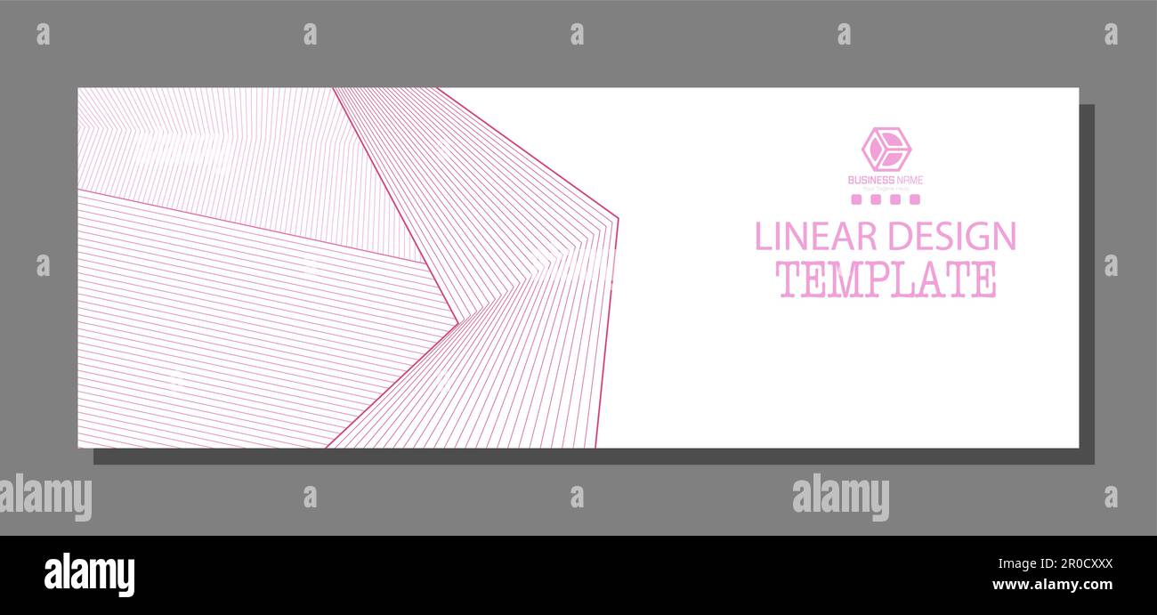 The layout of the banner, cover, poster, poster. Linear style template ...