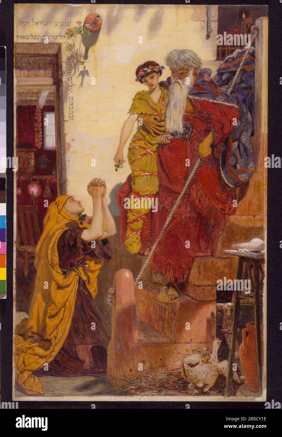 Elijah and the Widow's Son, 1864. Artist: Ford Madox Brown. The Prophet ...