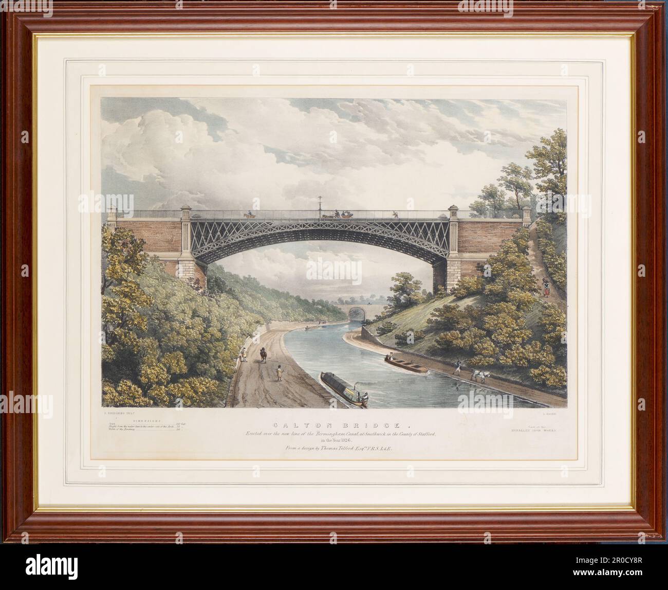 Galton Bridge, 1826. L Haghe (d.1885). Galton Bridge. Erected over the ...