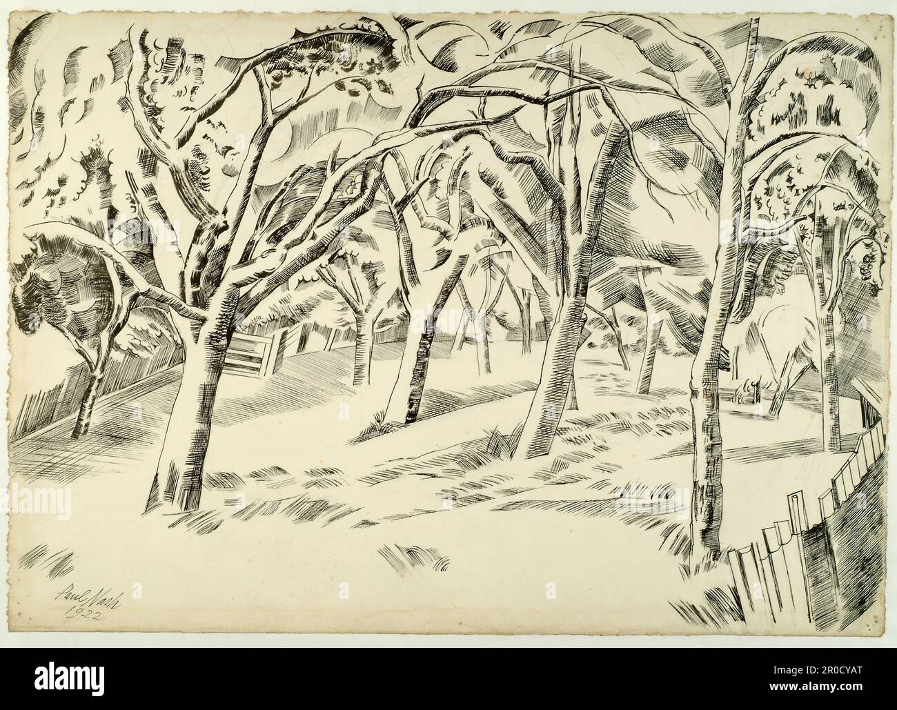 The Orchard, 1922. Paul Nash (d. 1946 Stock Photo - Alamy