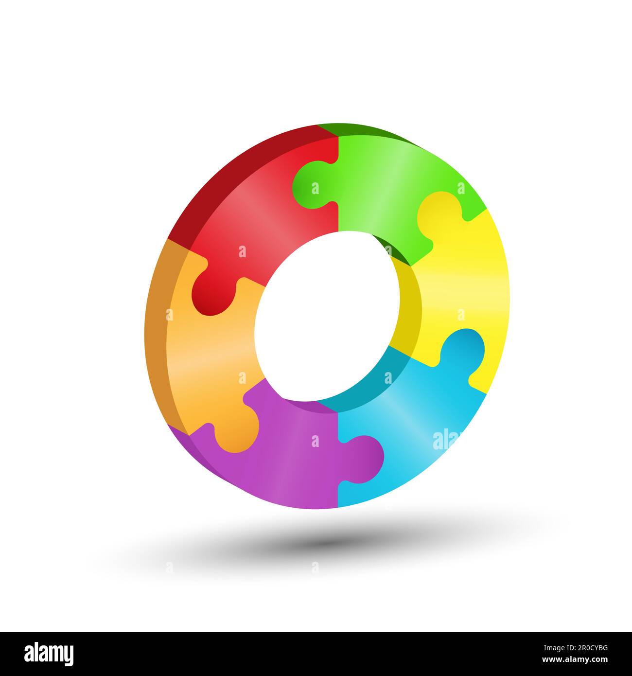 6 pieces Stock Vector Images - Alamy