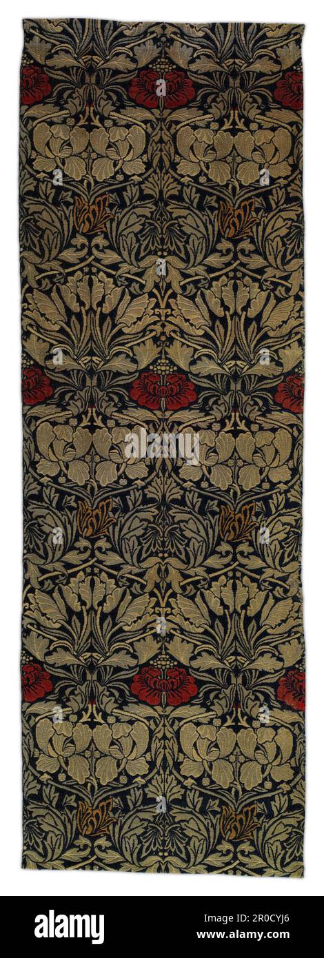 Woven Fabric - Tulip and Rose, 1890. Designer: William Morris ...
