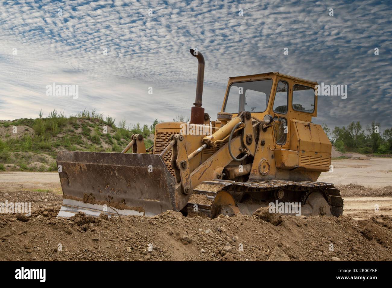 Bulldozer at work Stock Photo - Alamy