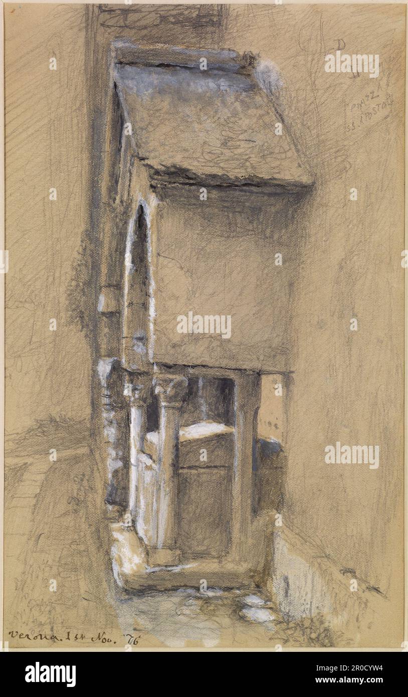 Sarcophagus with Canopy, Piazza SS. Apostoli, Verona, 1876. Artist ...