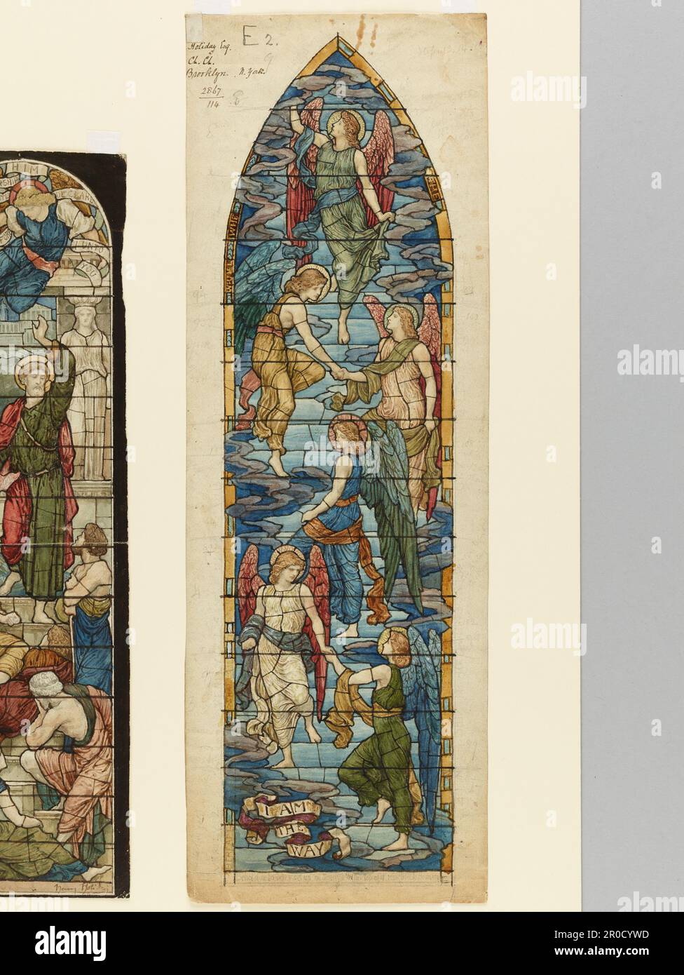 Design For Stained Glass Window, 1885. By Henry James Holiday.. Six ...