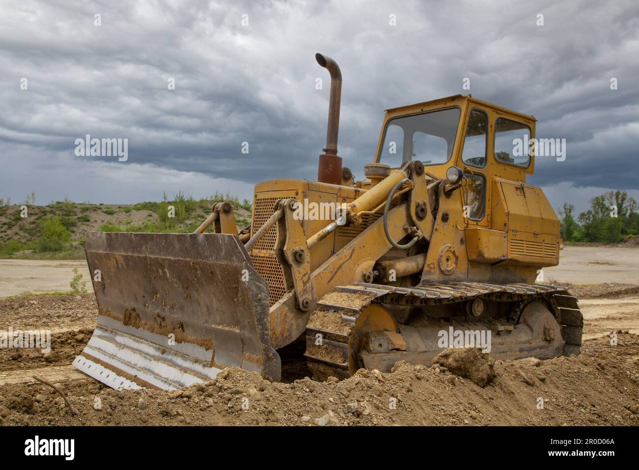 Bulldozer at work Stock Photo - Alamy