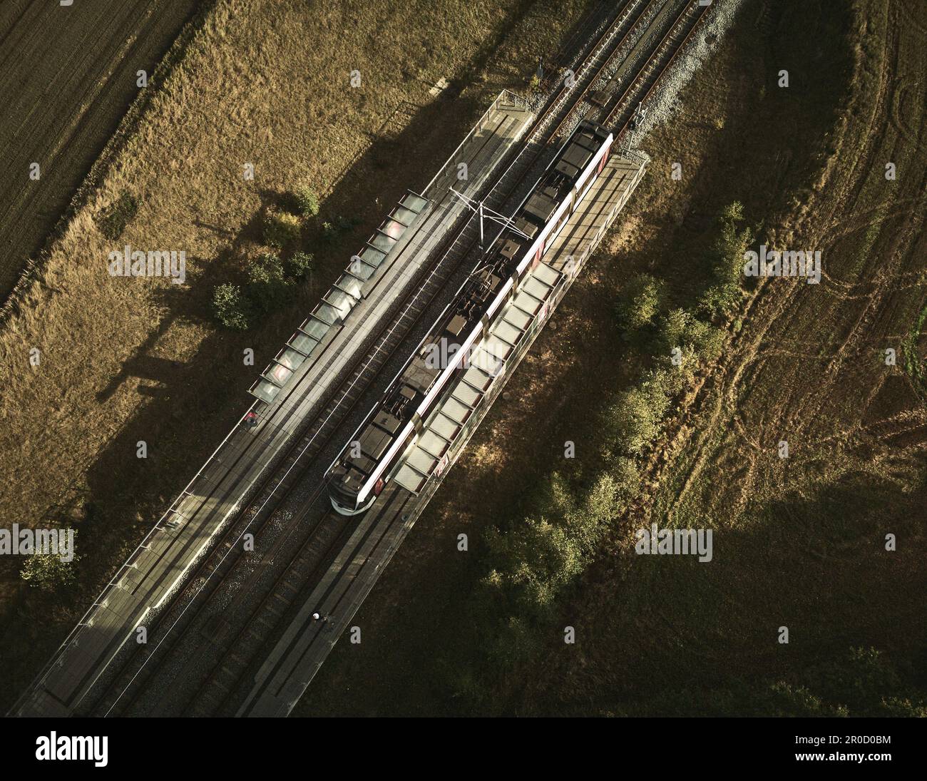 Train set aerial hi-res stock photography and images - Alamy