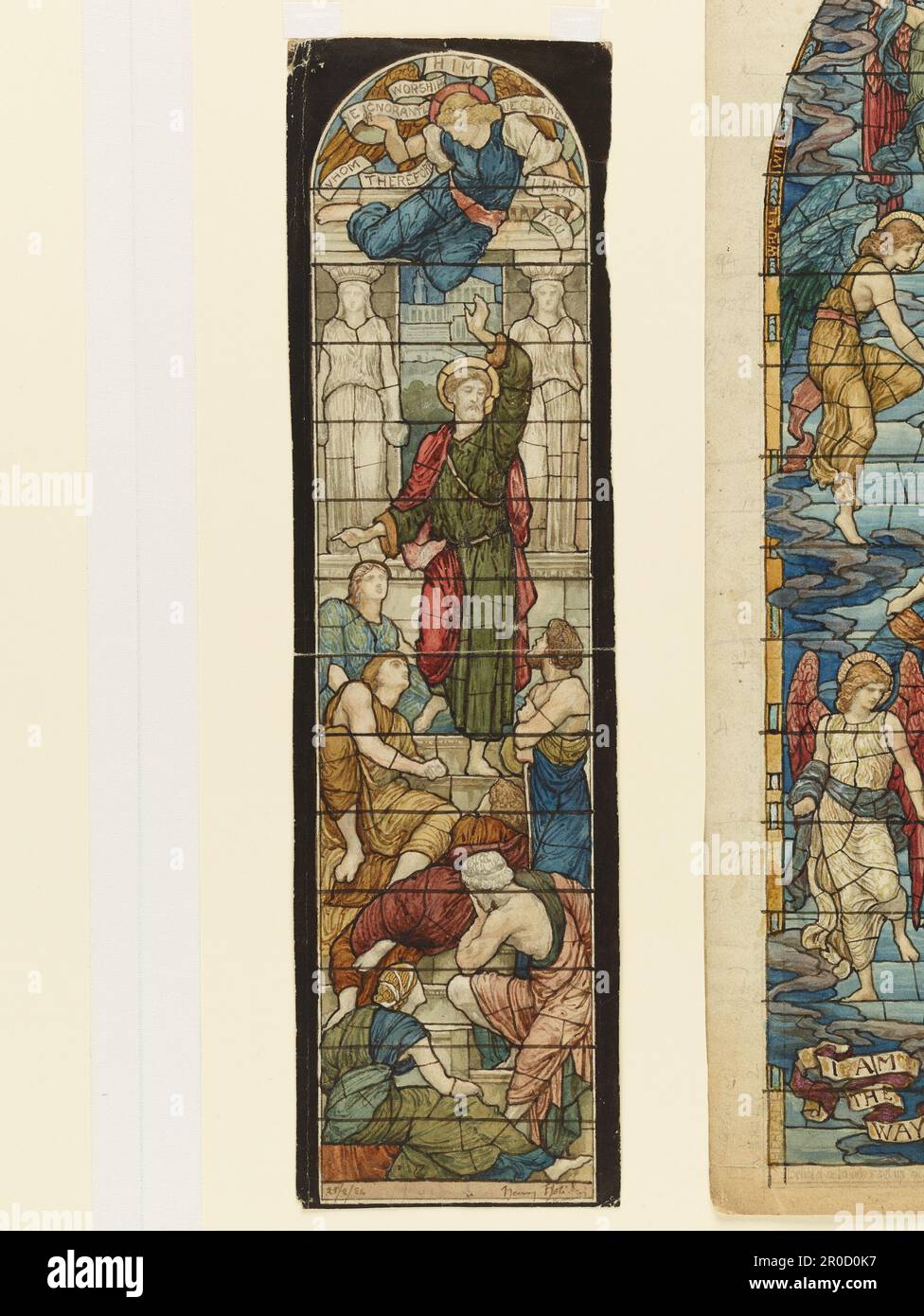 Design For Stained Glass Window, 1884. By Henry James Holiday. Design ...