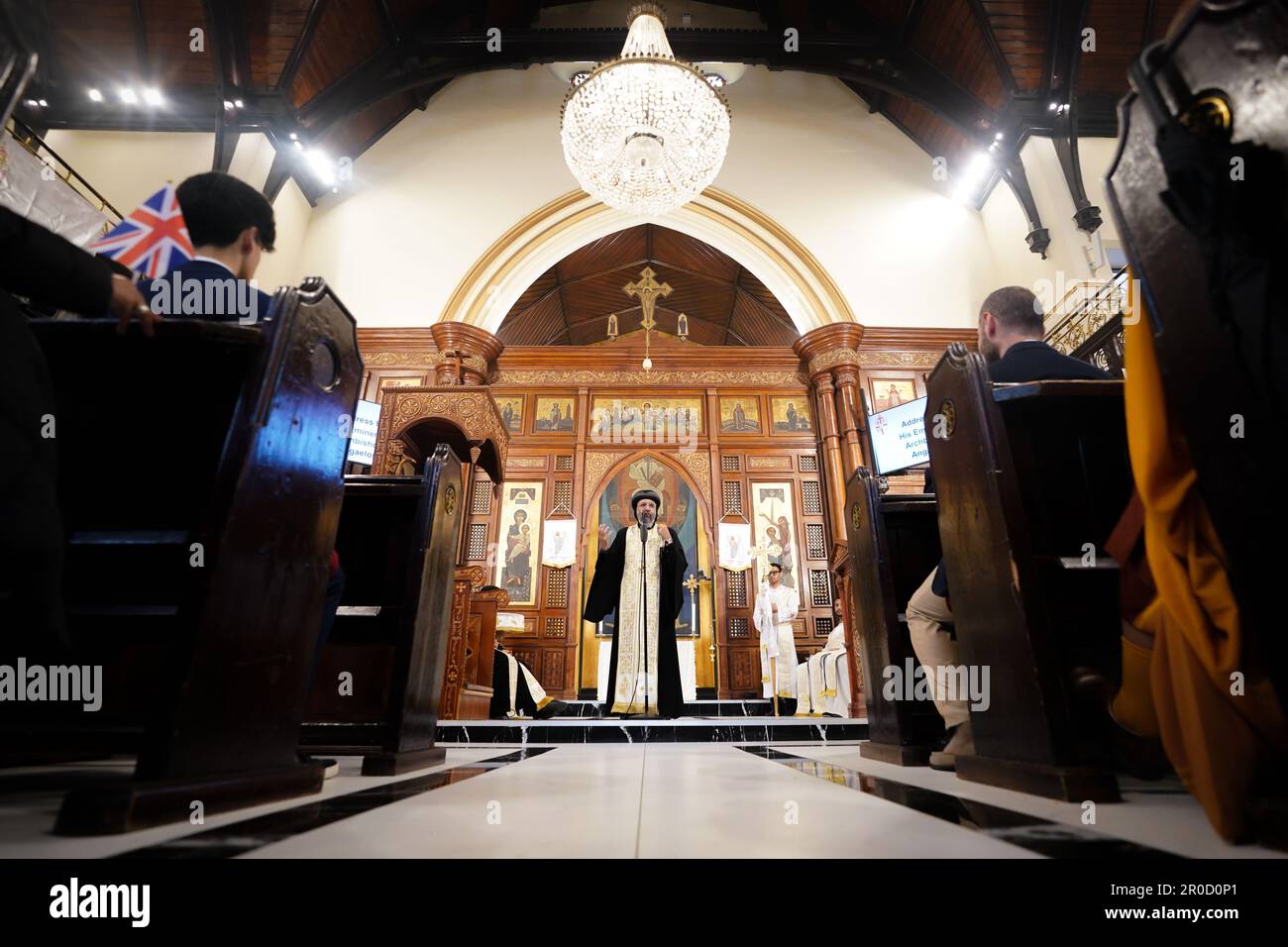 Archbishop Angaelos of London speaks at a service as part of the Big ...