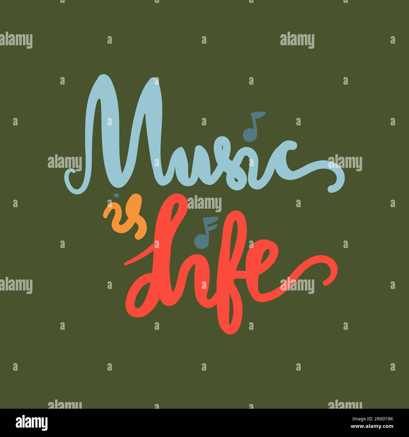 Vintage Musical Lettering for Banner and Badge. Sticker, Poster ...