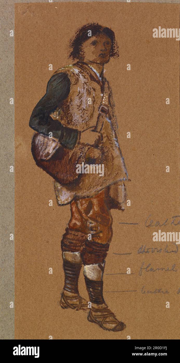 Male - Study of Southern Italian Peasant Boy, 1860-1862. Artist: Edward ...