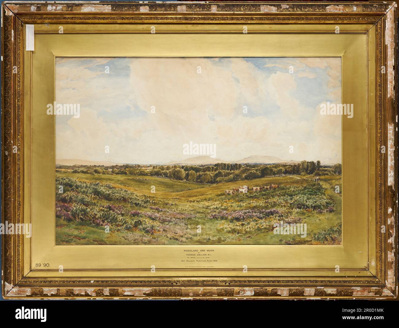 Woodland and Moor. Thomas Collier Stock Photo - Alamy