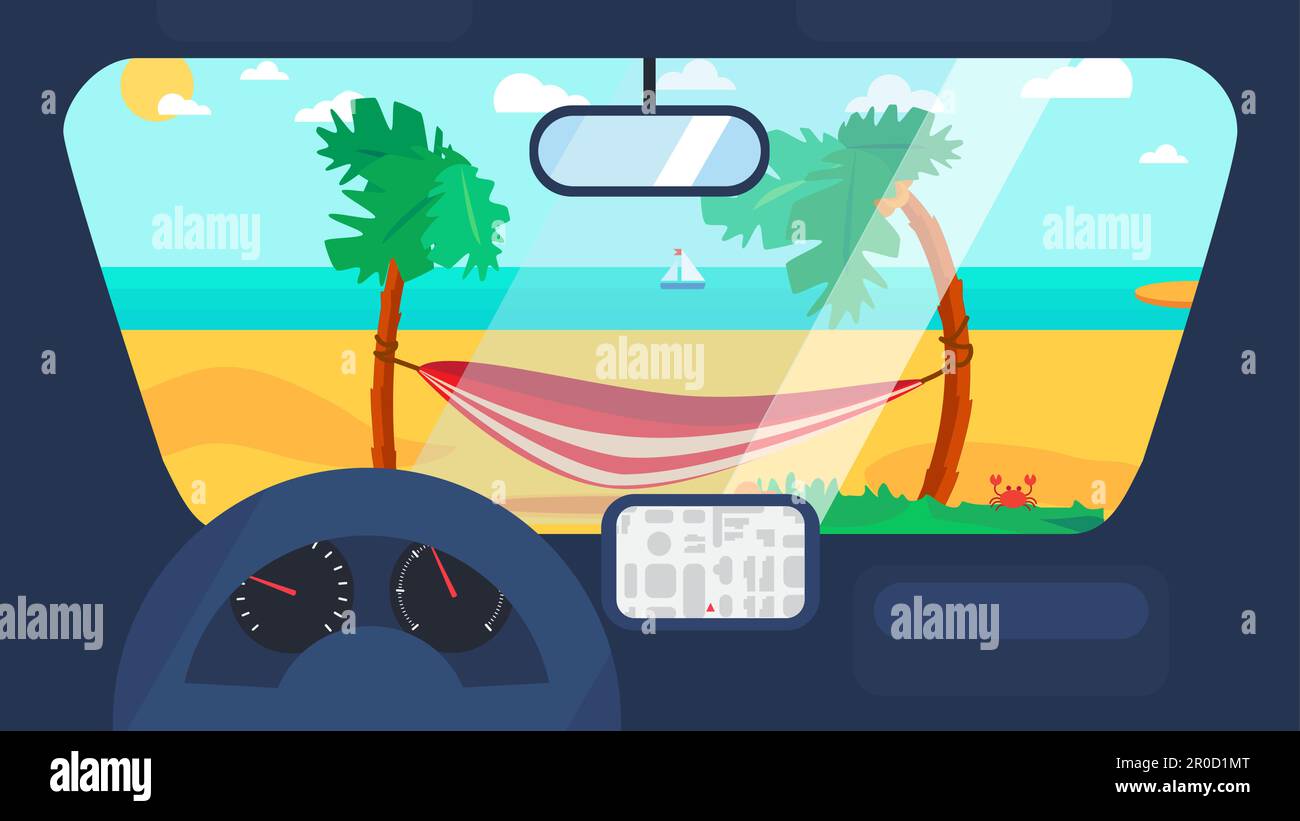 Too hot car interior Stock Vector Images - Alamy