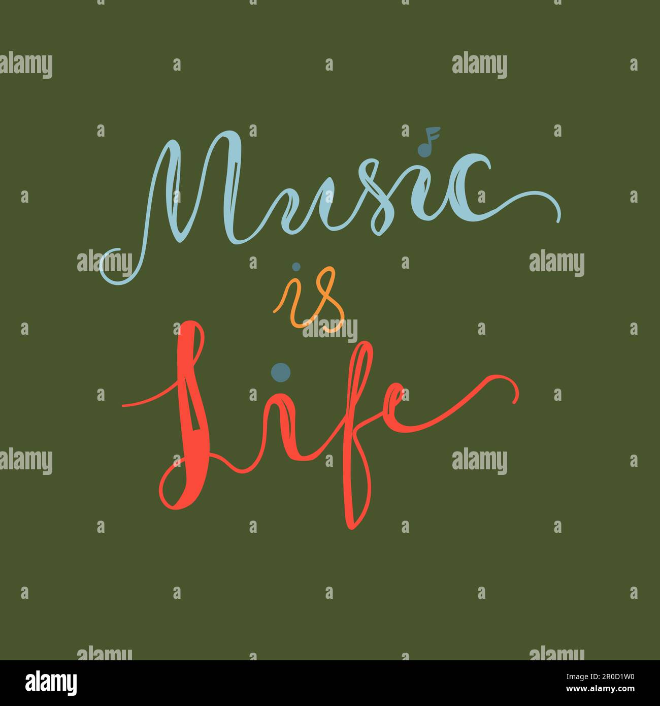 Vintage Musical Lettering for Banner and Badge. Sticker, Poster ...