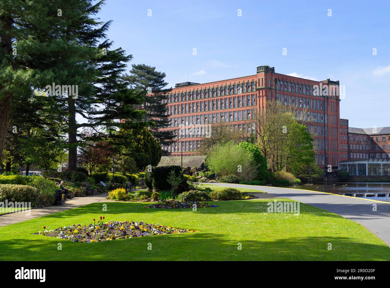 Belper Derbyshire Belper River Gardens and River Derwent Strutt’s North ...