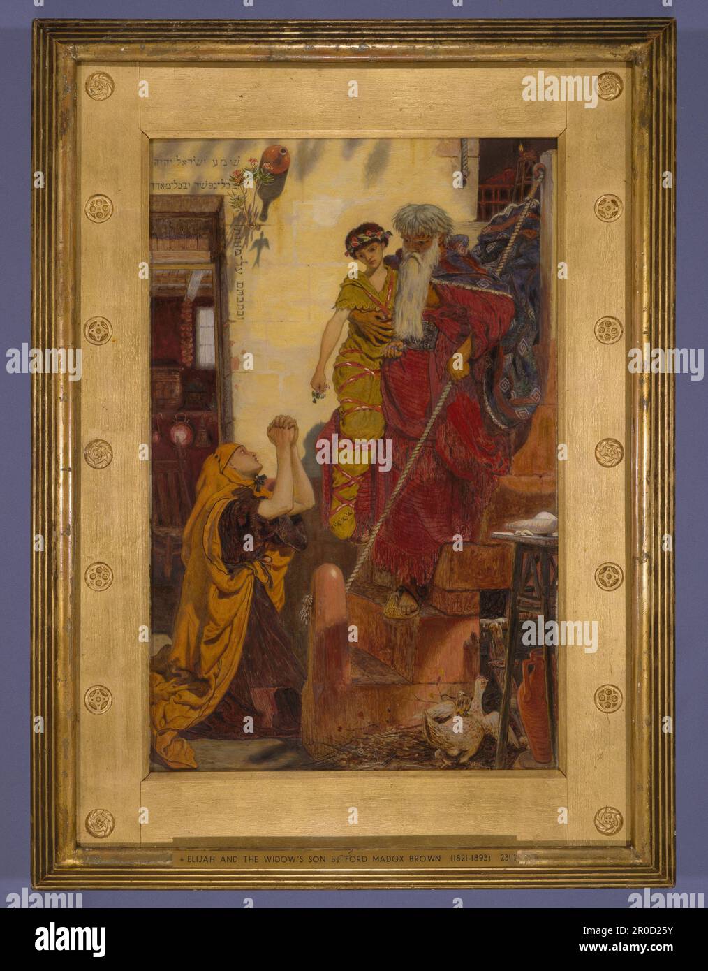 in Frame. Elijah and the Widow's Son, 1864. Artist: Ford Madox Brown ...