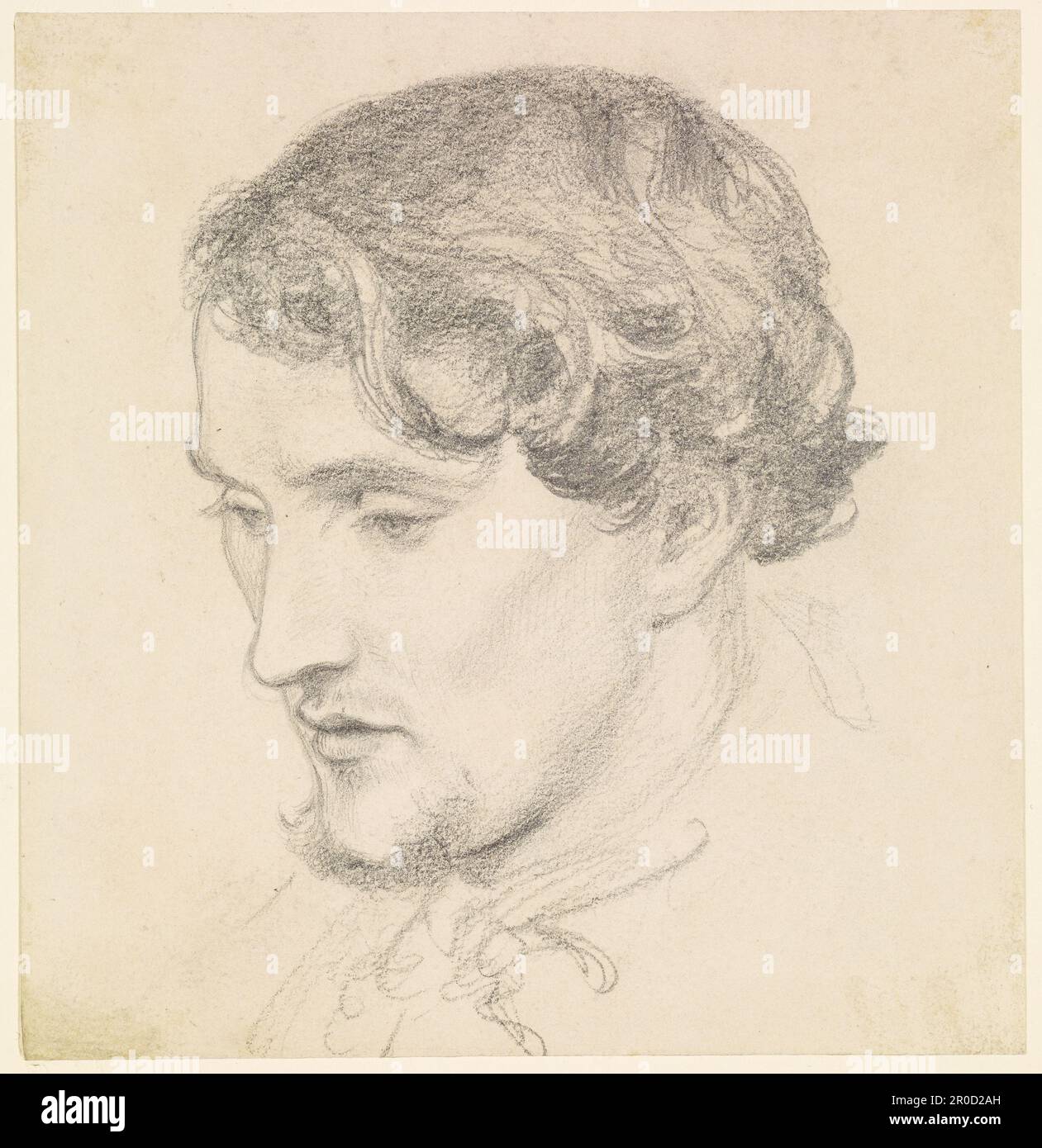 Found - Study for the Man's Head, 1854. Artist: Dante Gabriel Rossetti ...