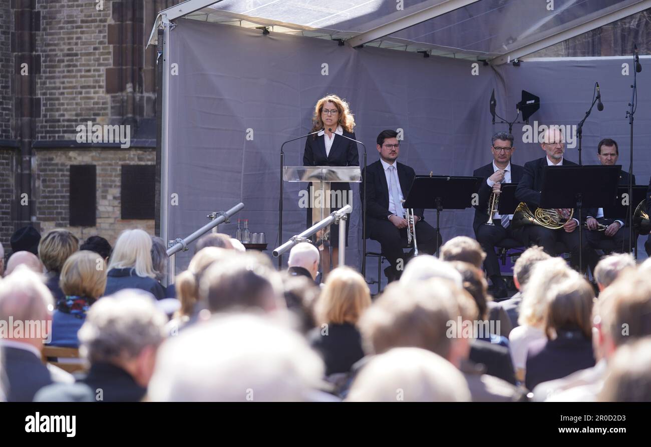 Hamburg, Germany. 08th May, 2023. Carola Veit (SPD), President of the ...