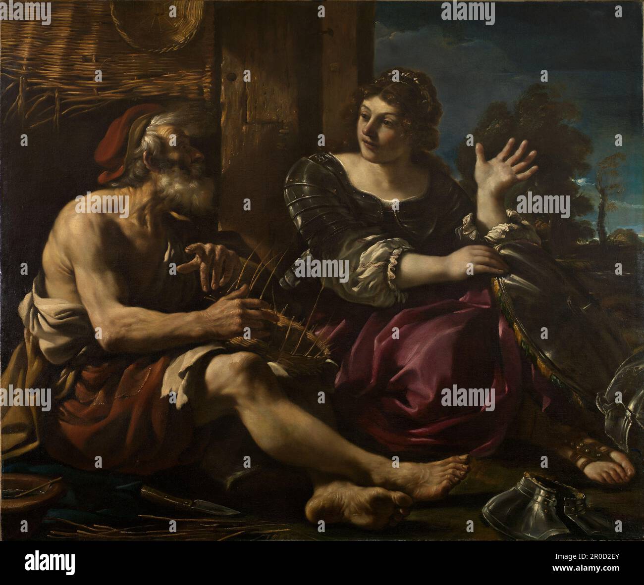 Erminia and the Shepherd, 1619-20. By Giovanni Francesco Barbieri.. The ...