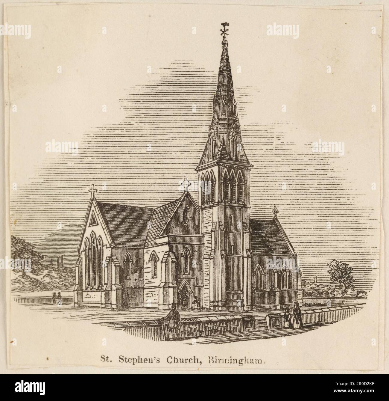Engraving. - St Stephen's Church, Birmingham. Wilkinson Collection, Vol ...