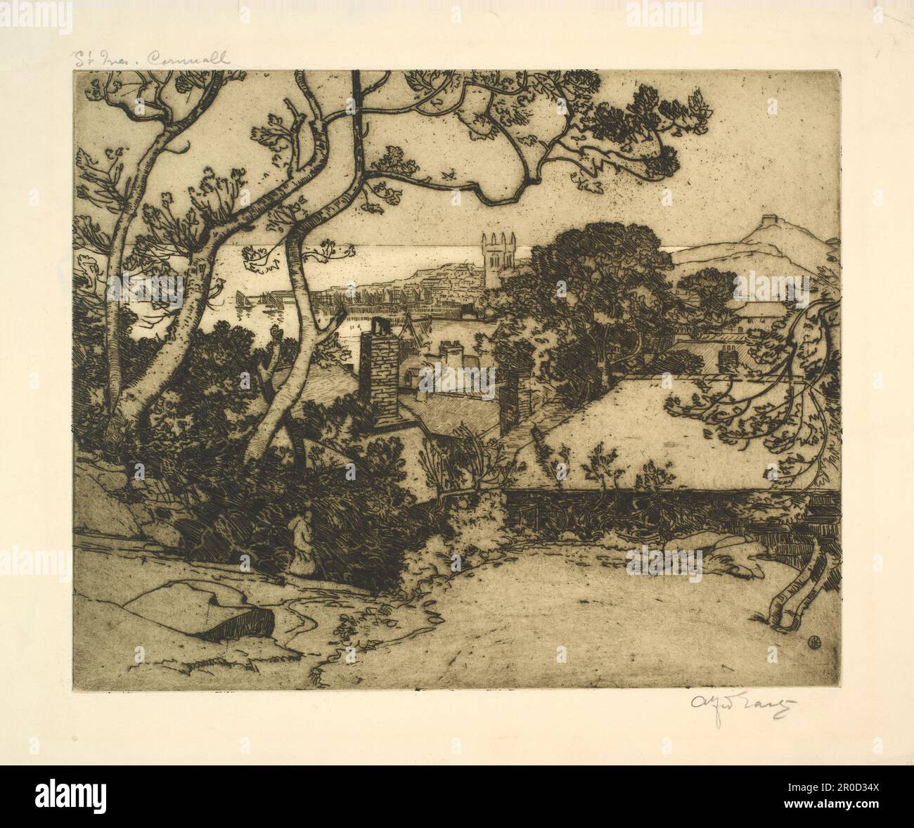 St Ives, Cornwall. By: Sir Alfred East Stock Photo - Alamy