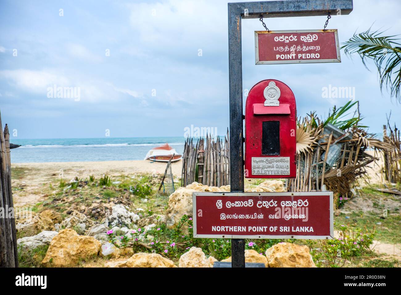Point Pedro the most northerly point of Sri Lanka, Ceylon Stock Photo - Alamy