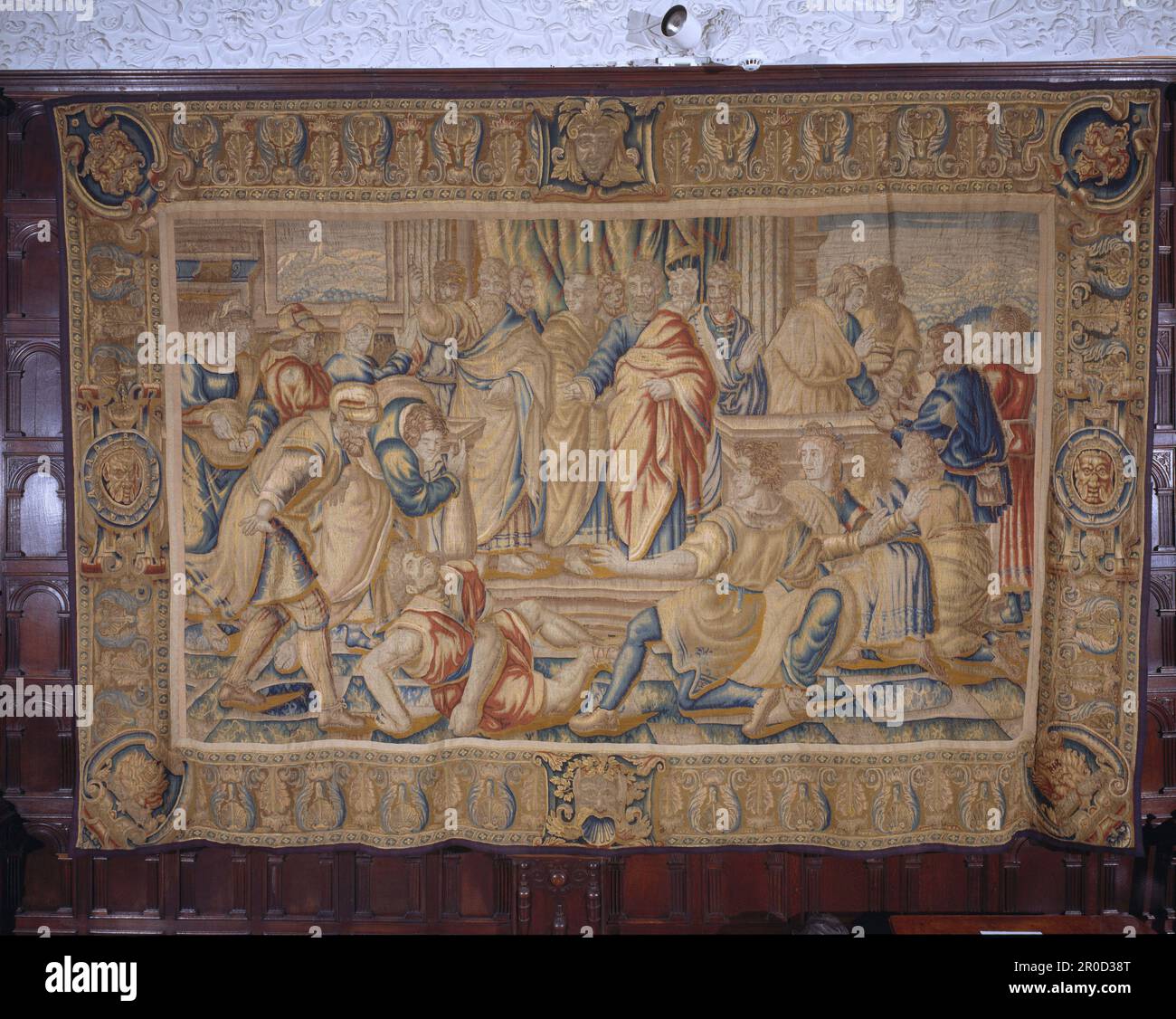 Tapestry - Annanias and Sapphira or Death of Annanias, 1600-1650. One ...
