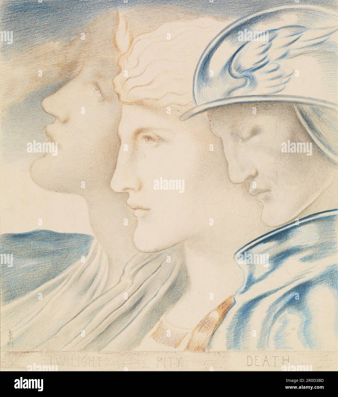 Twilight, Pity and Death, 1889. Artist: Simeon Solomon Stock Photo - Alamy