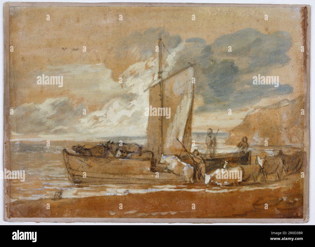 A Cattle Ferry, 1784-1788. By Thomas Gainsborough Stock Photo - Alamy