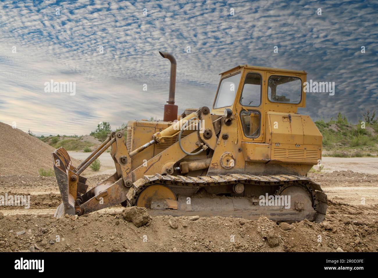 Bulldozer at work Stock Photo - Alamy