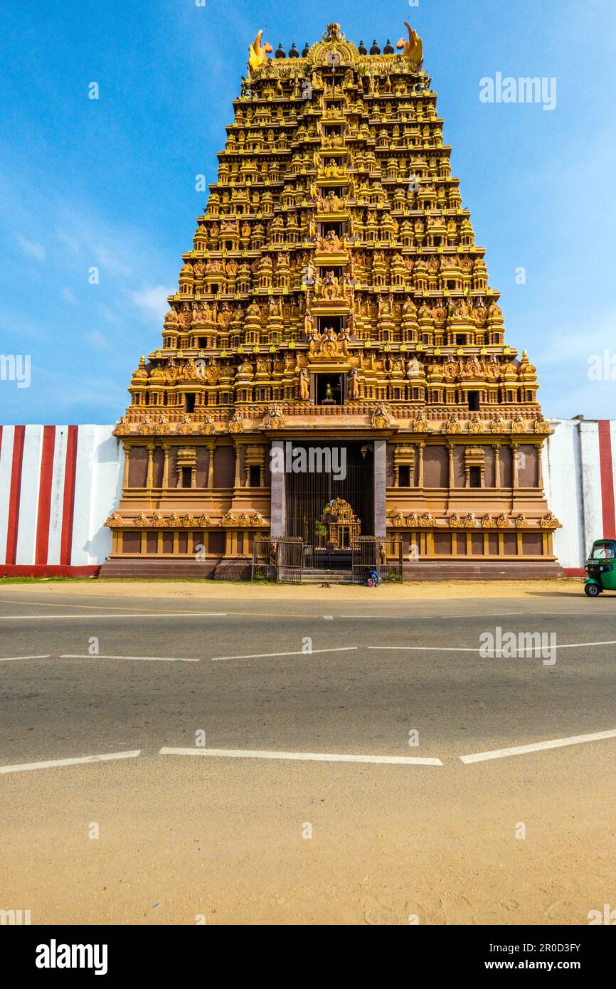 Hindu temple in Jaffna in the north of Sri Lanka, Ceylon Stock Photo ...