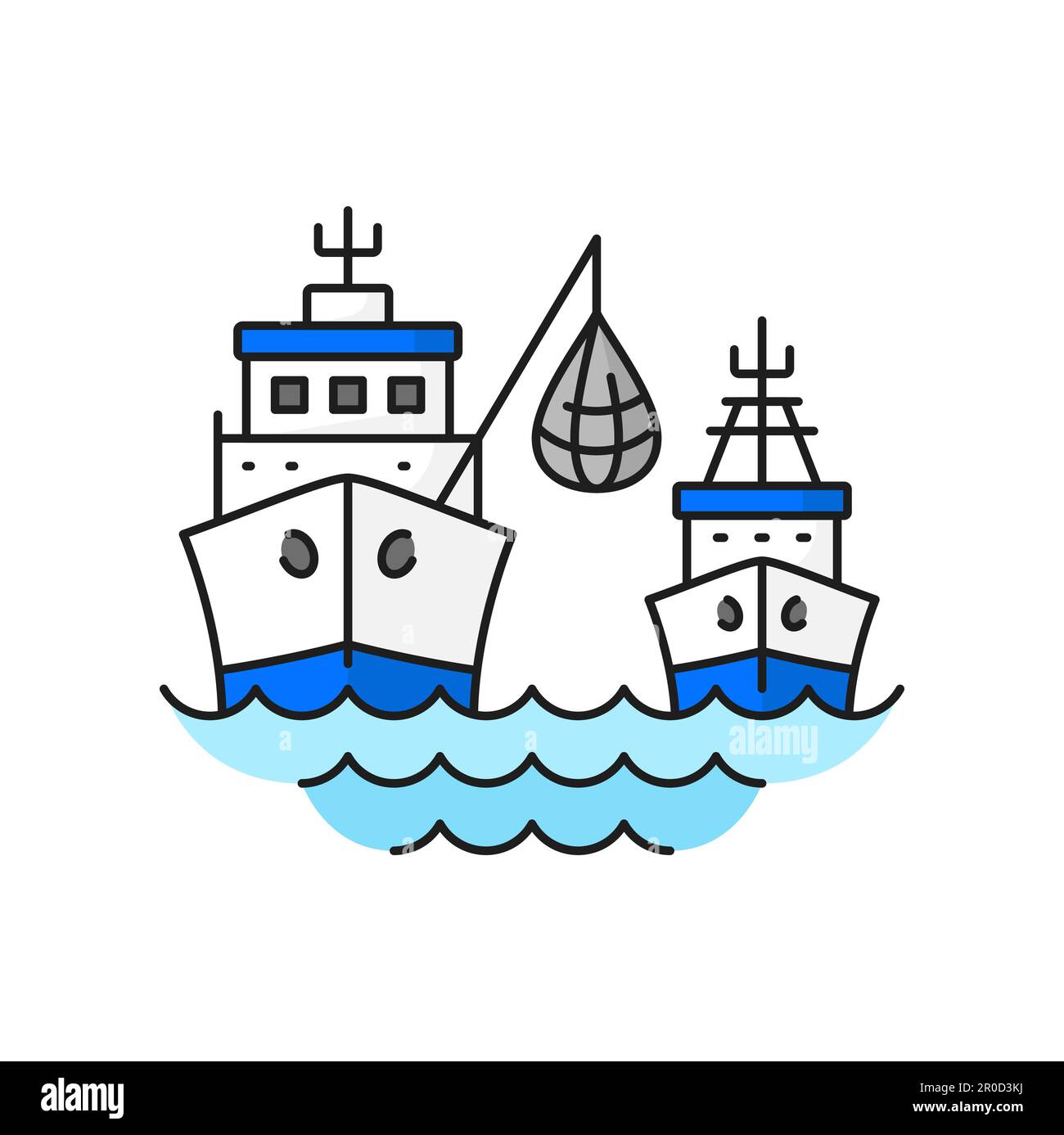 Trawl net Stock Vector Images - Alamy