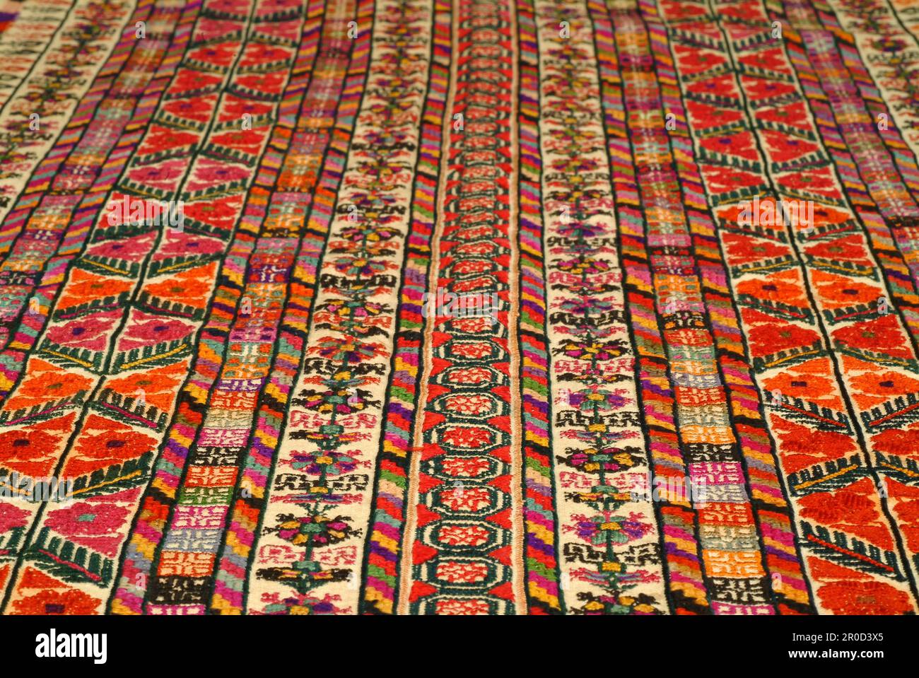 2003.0536.. Woman's Dress (Thob), 1800-1900. Palestine, Ramallah. Full ...