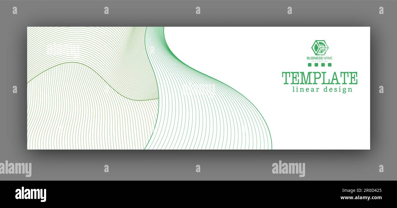 The layout of the banner, cover, poster, poster. Linear style template ...