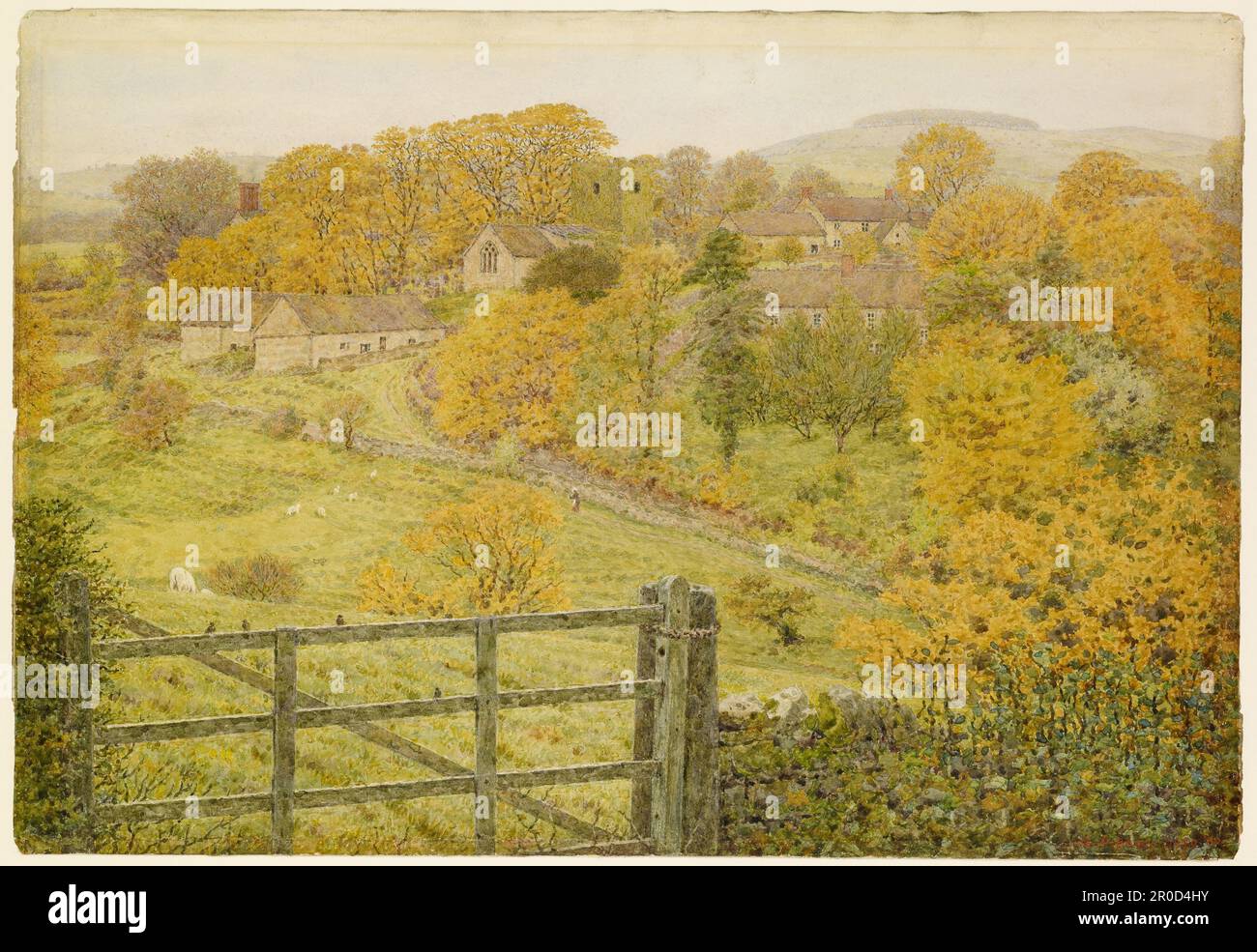 Thorpe, Derbyshire, 1880. By George Price Boyce Stock Photo - Alamy